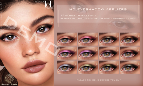 Second Life Marketplace - DEMO [SYN] - HD Eyeshadow Ambler LELUTKA EVO ...